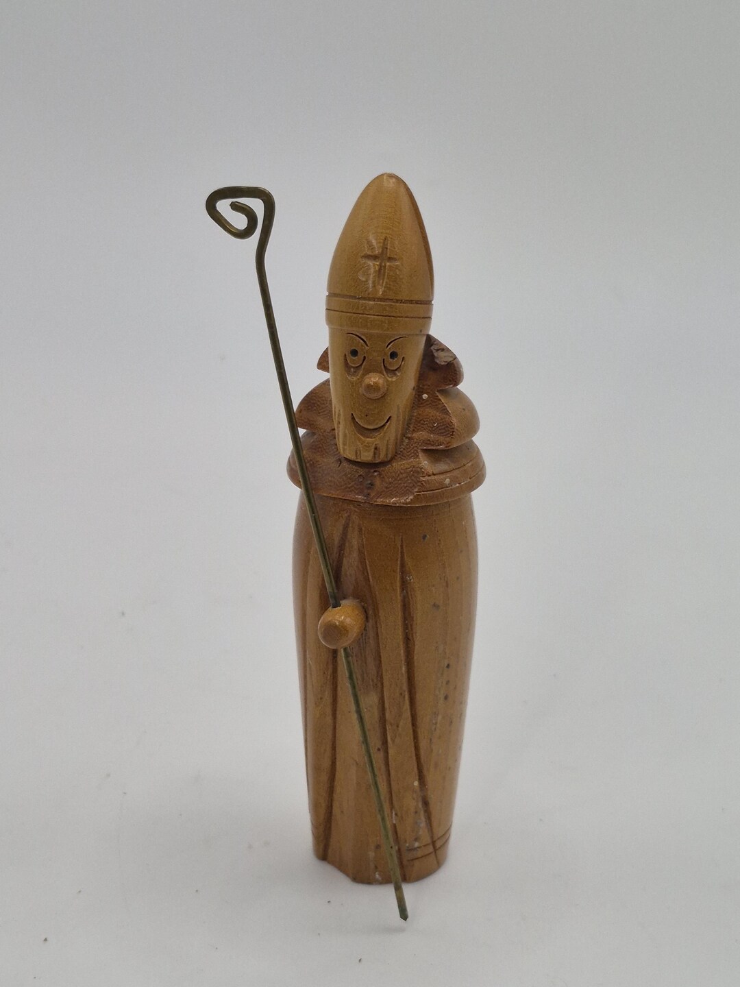Vintage Irish Bard of Armagh Phelim Brady Carved Wood Figure Made in ...