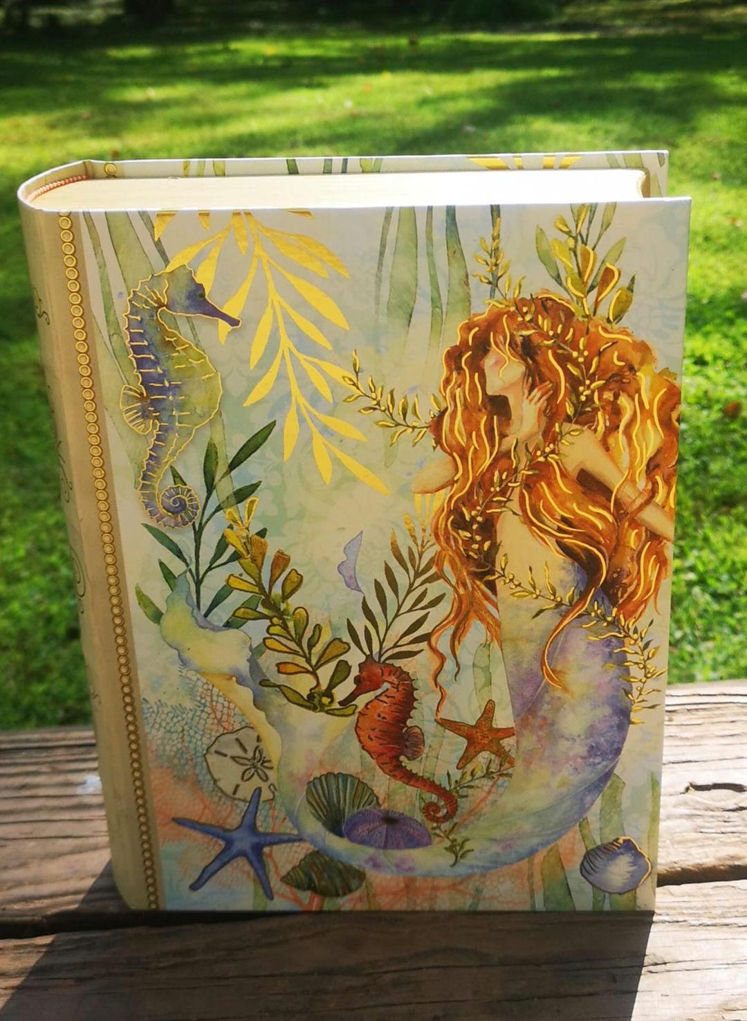 Vintage Mermaid Box: Stephanie Law Art, Lined Writing Notebook - Etsy