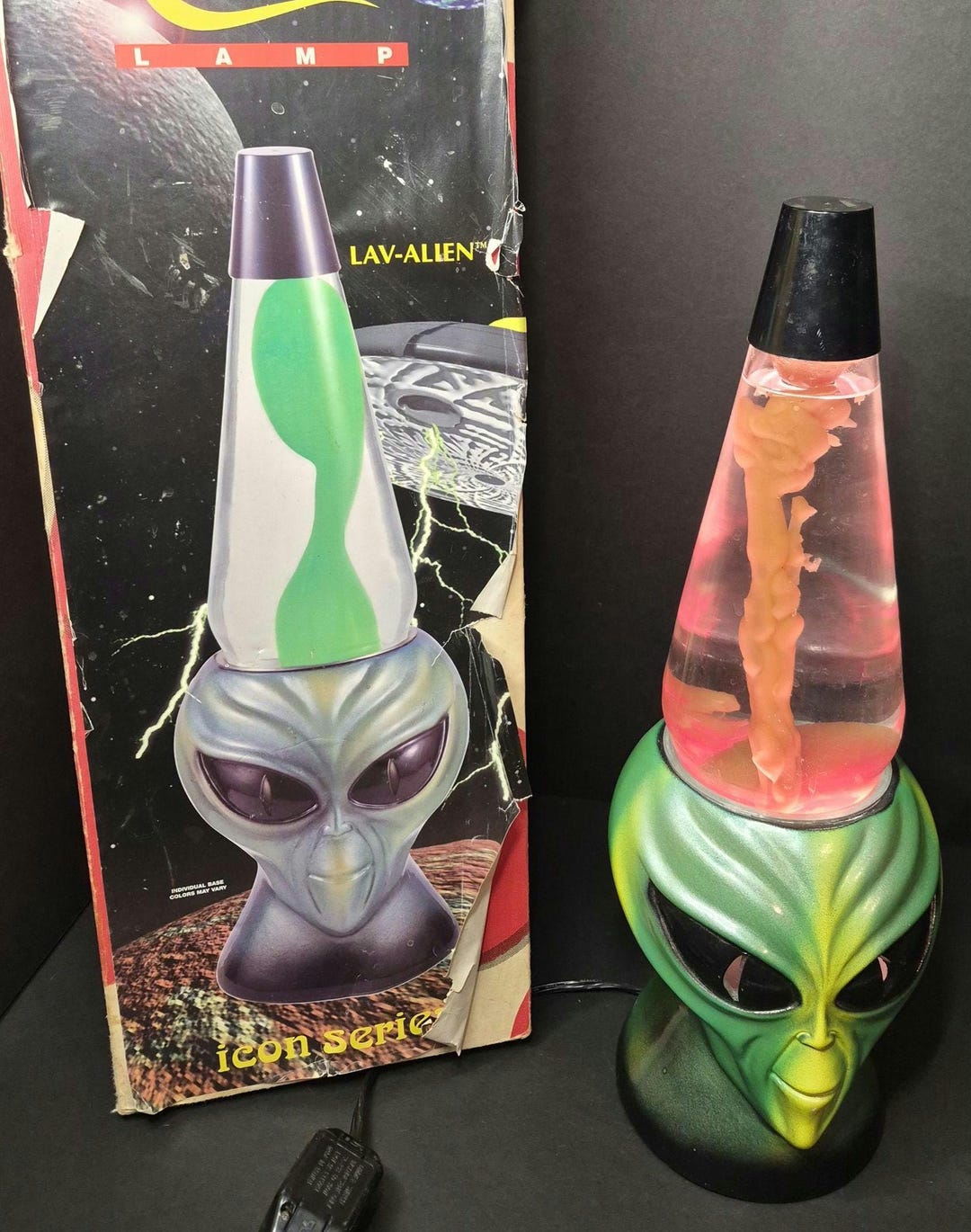 Vintage 1990s Lav-alien Icon Series Lava Lamp 17" Motion Light ...