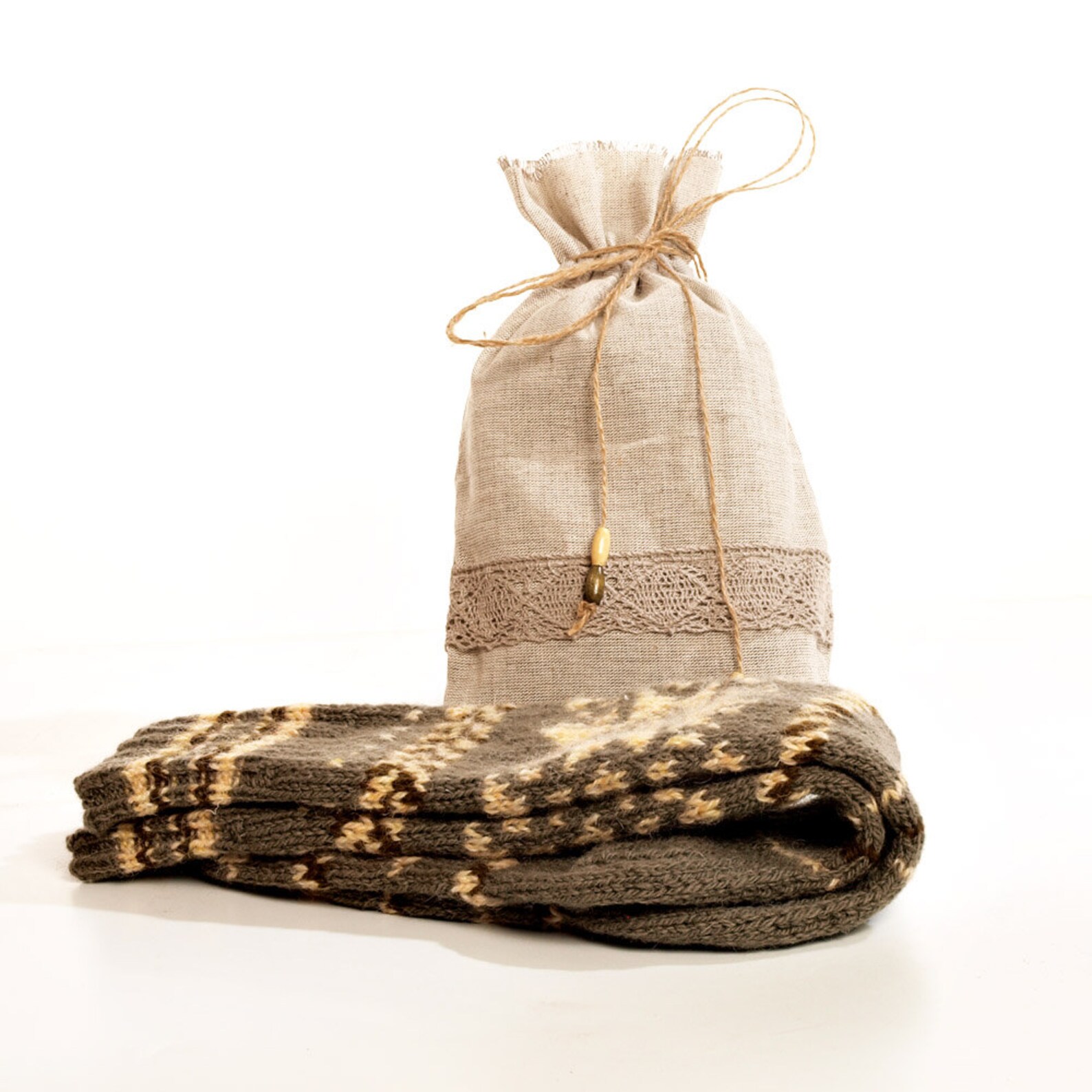 LONG WOOL SOCKS. Woman Socks. Hand Knitted Scandinavian - Etsy