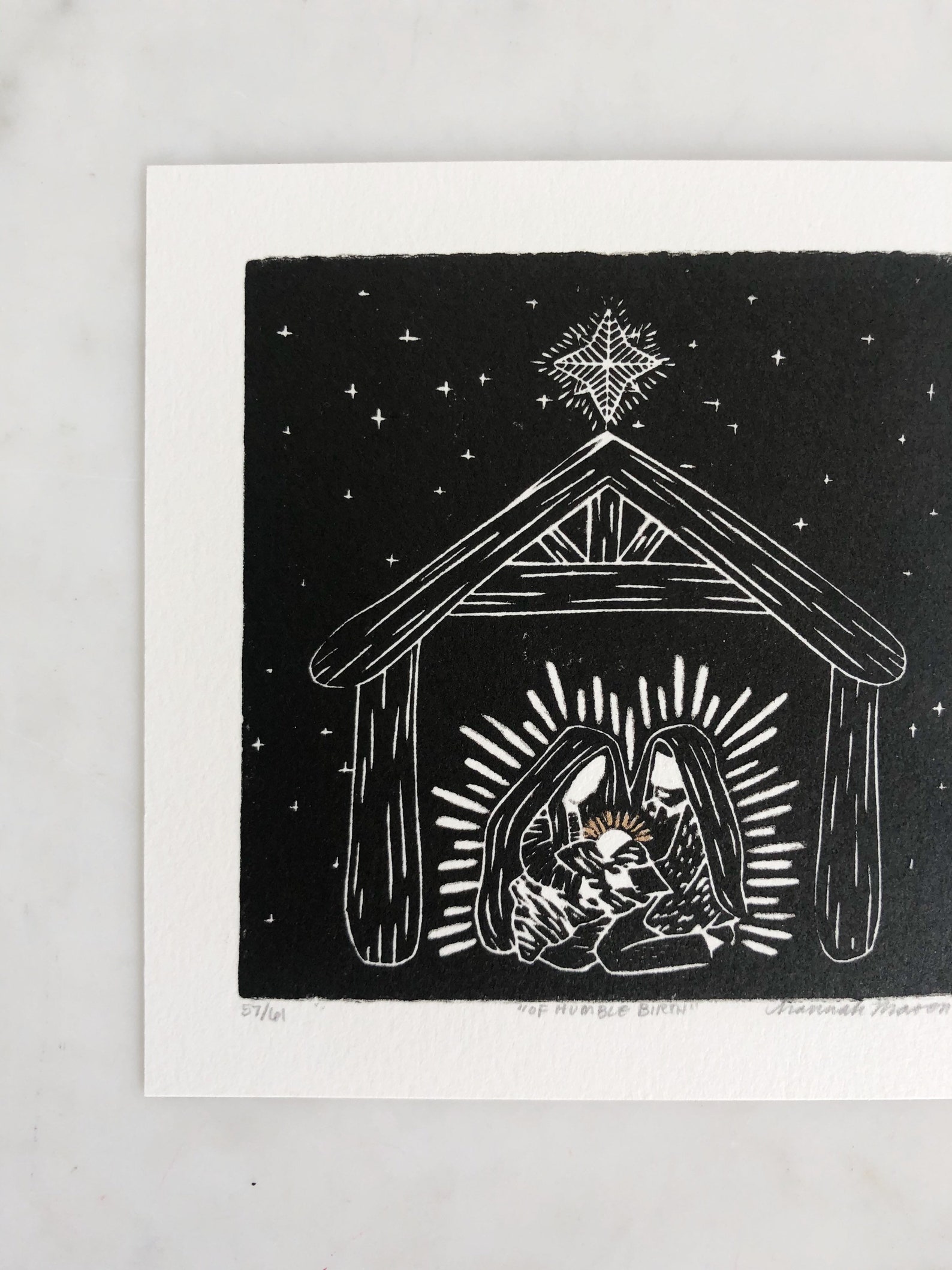 Nativity Linocuts | Etsy
