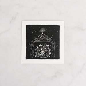 Nativity Linocuts - Etsy