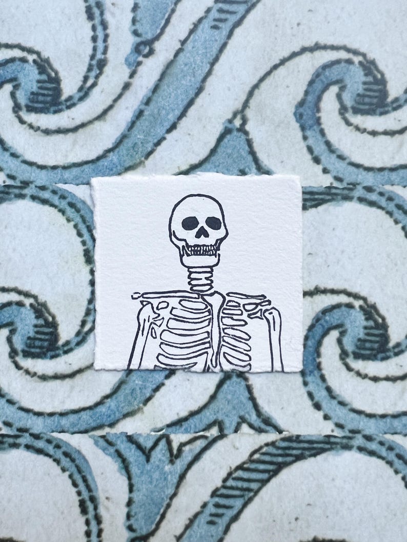 Mini Halloween Linocuts - Etsy