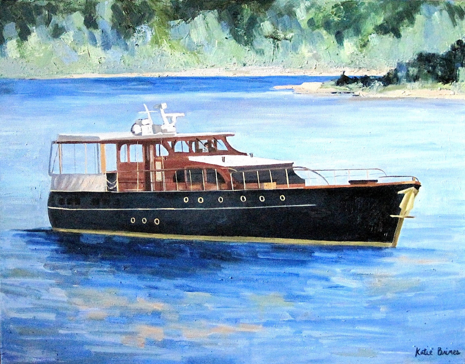 Custom Boat Portrait Painting by Artist Katie Brines- Make Unique and ...