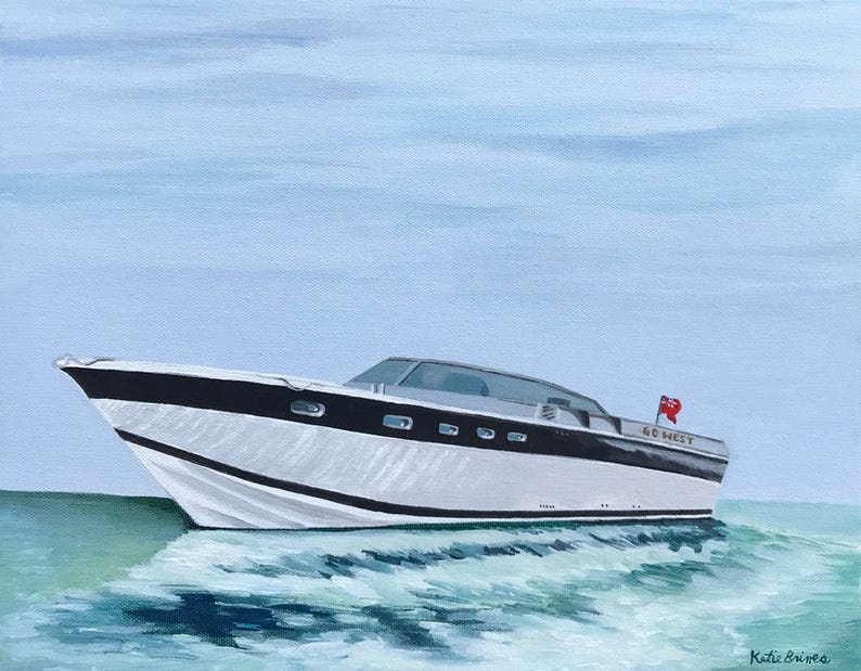 Custom Boat Portrait Painting by Artist Katie Brines- Make Unique and ...
