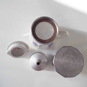 Italian Porcelain Coffee Maker, 3 Espresso Cups, Vintage Espresso ...