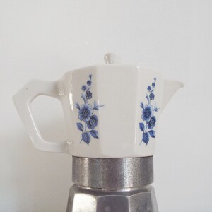 Italian Porcelain Coffee Maker, 3 Espresso Cups, Vintage Espresso ...
