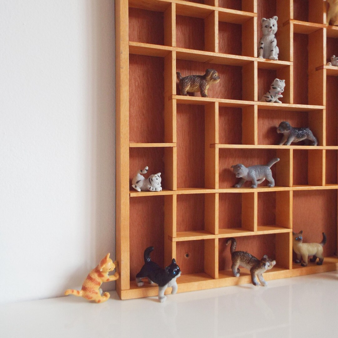 Vintage Trinkets Typesetting Box, Large Collection Box, Wooden Wall ...