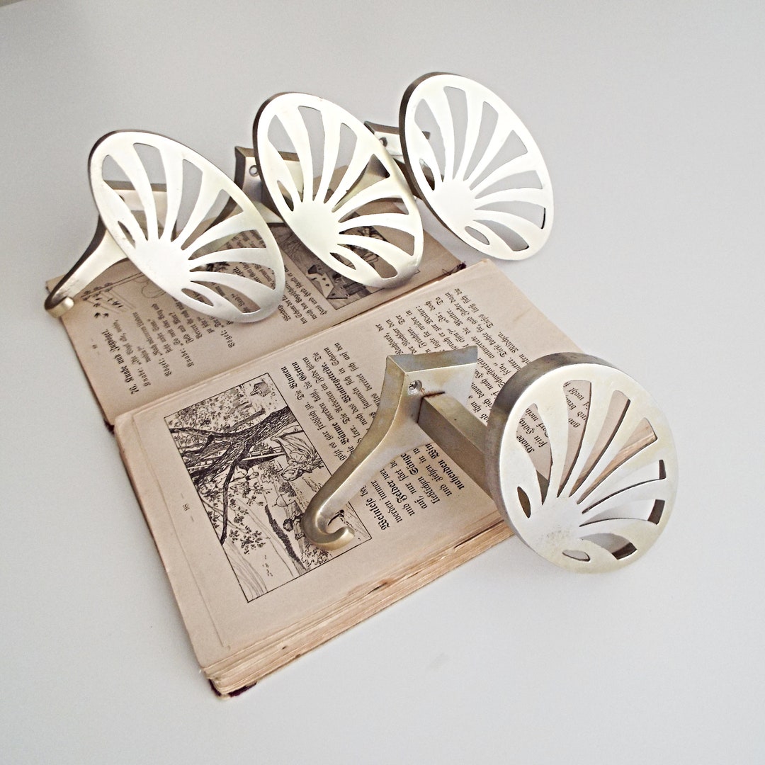 Mid Century MCM Wall Hooks, 4 Aluminium Towel Hangers, Rack Supply ...