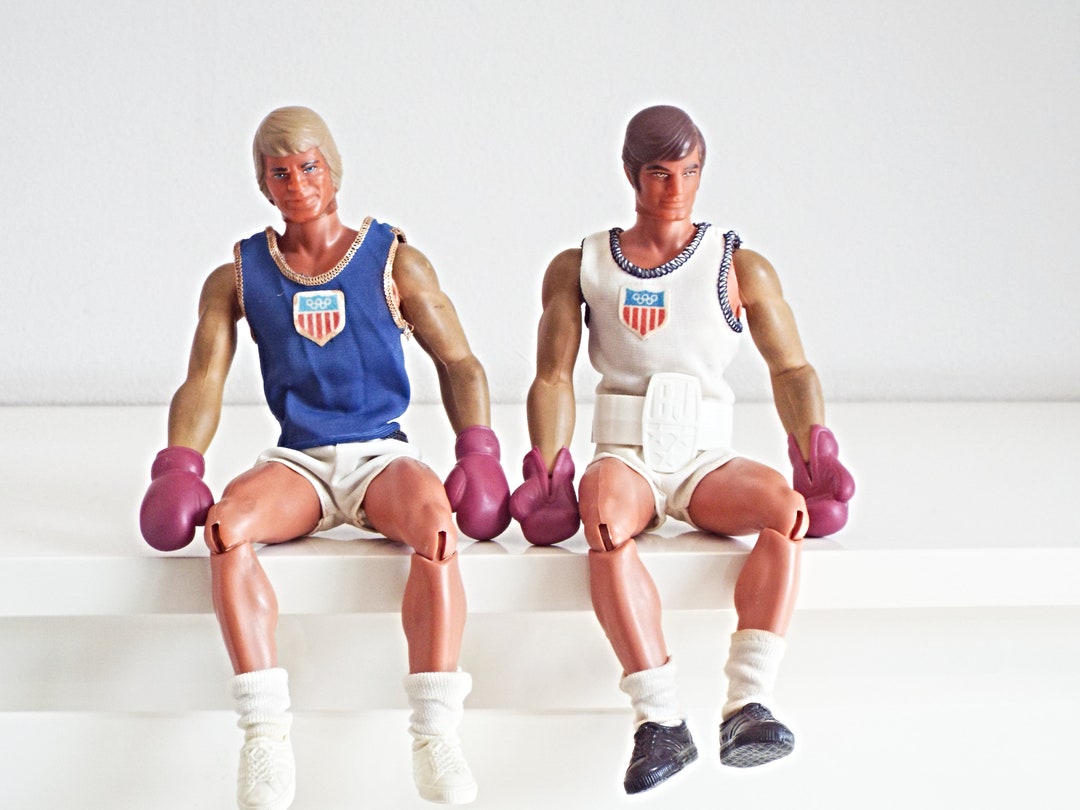 Vintage Big Jim Figurine, Gold Medal Boxer Set, Olimpic Boxing ...
