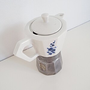 Italian Porcelain Coffee Maker, 3 Espresso Cups, Vintage Espresso ...
