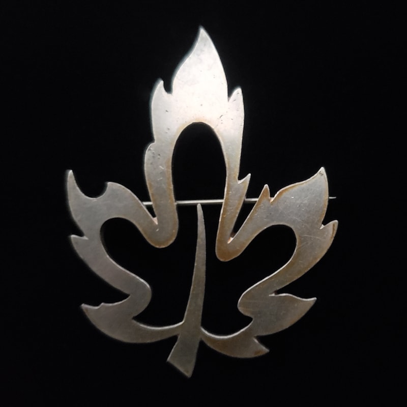 Canada Sterling Brooch - Etsy