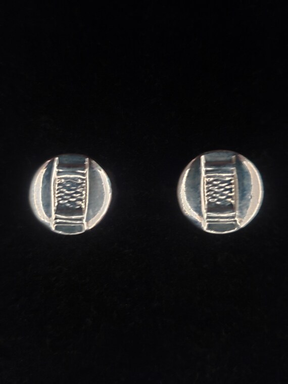 1960s Vintage Cuff Links Round Cuff Links Retro 60s C… - Gem