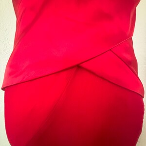 2000s Danes NYC Red Silk Chiffon Gown, Extra Small to Small | Y2k ...