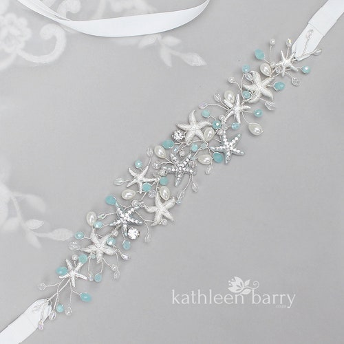 Starfish Wedding Dress Belt Sea Star Fish Beach Wedding - Etsy