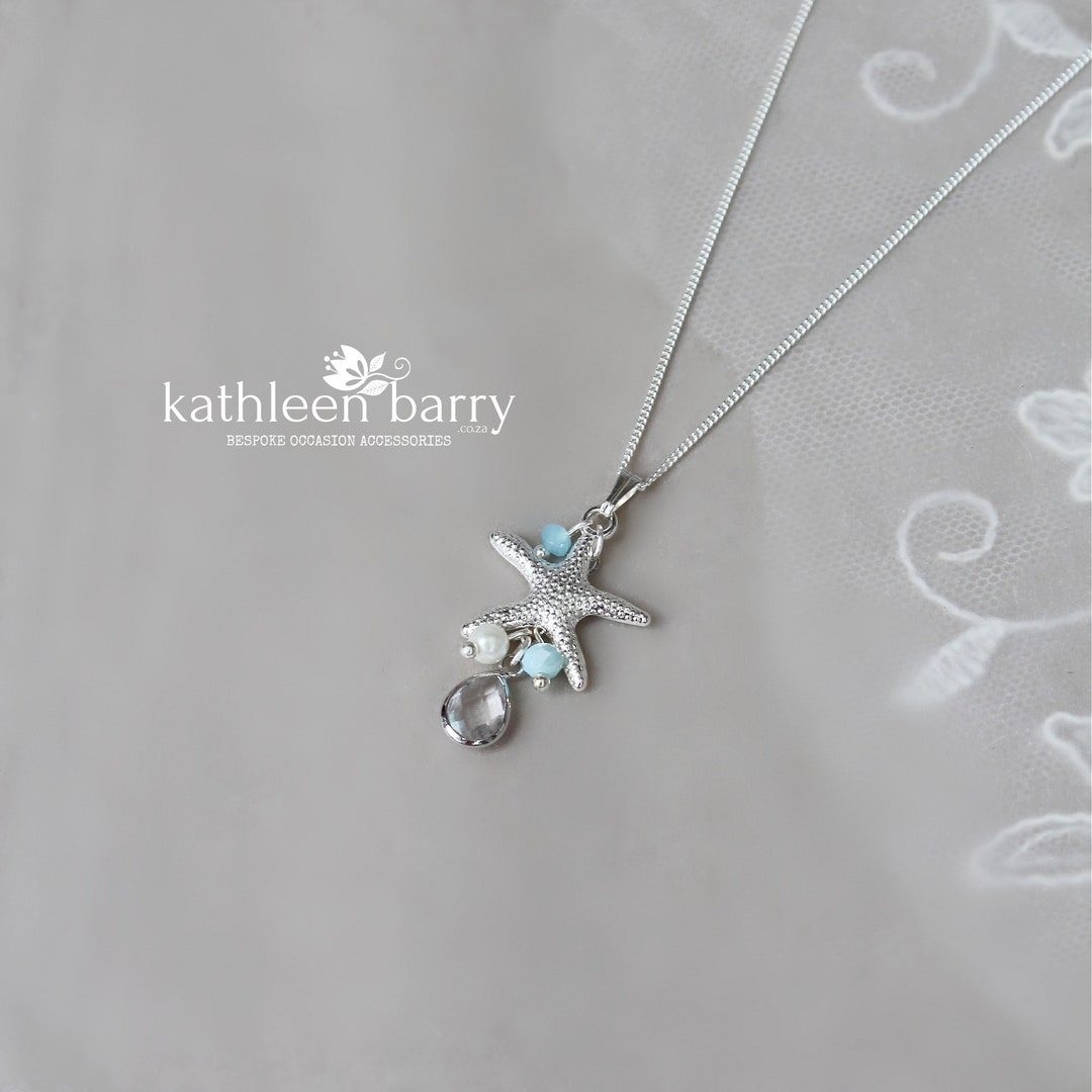Starfish Simple Chain Necklace Pendent Beach Destination Wedding ...