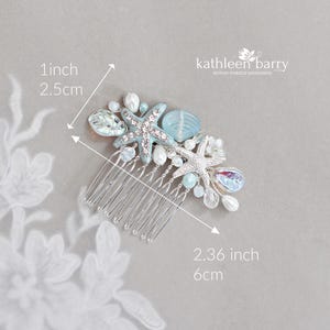 Mini Starfish Wedding Hair Comb - Sea Star Fish Beach Bridal Hair ...