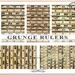 GRUNGE RULERS, Printable, Journal Ephemera, No. 534 - Etsy