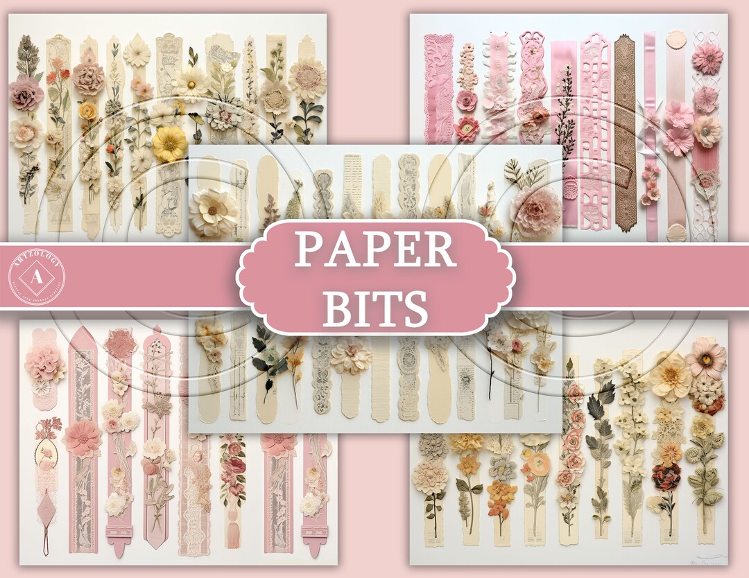Paper Bits, Papers, Elements, Art, Printable Journal, Ephemera, No. 831 ...