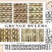 GRUNGE RULERS, Printable, Journal Ephemera, No. 534 - Etsy