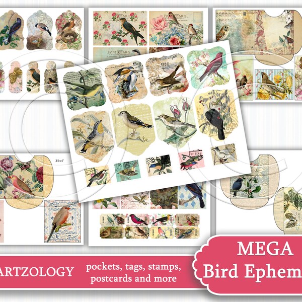 Ephemera Bird - Etsy