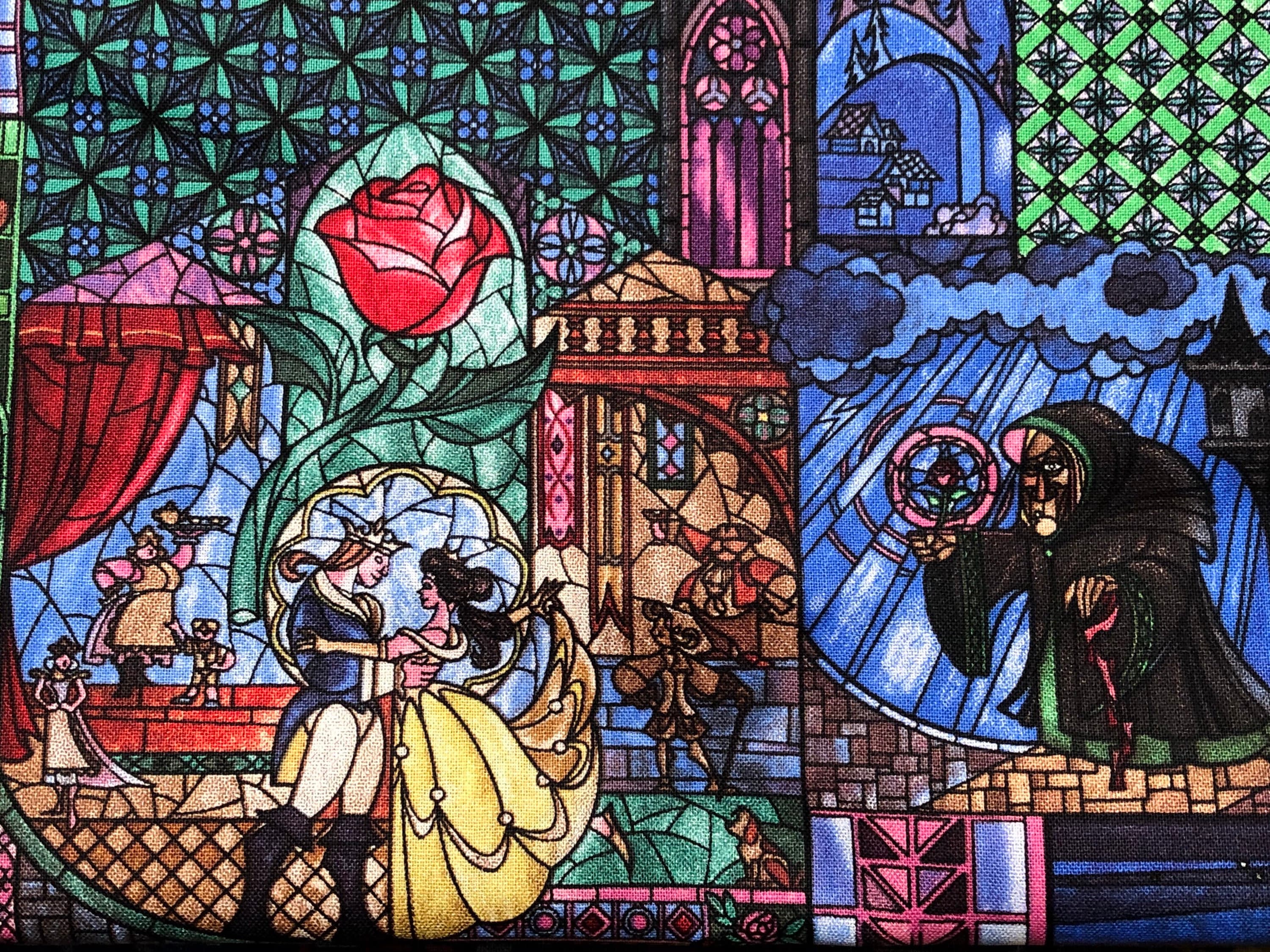 Beauty And The Beast Stained Glass Window From Movie