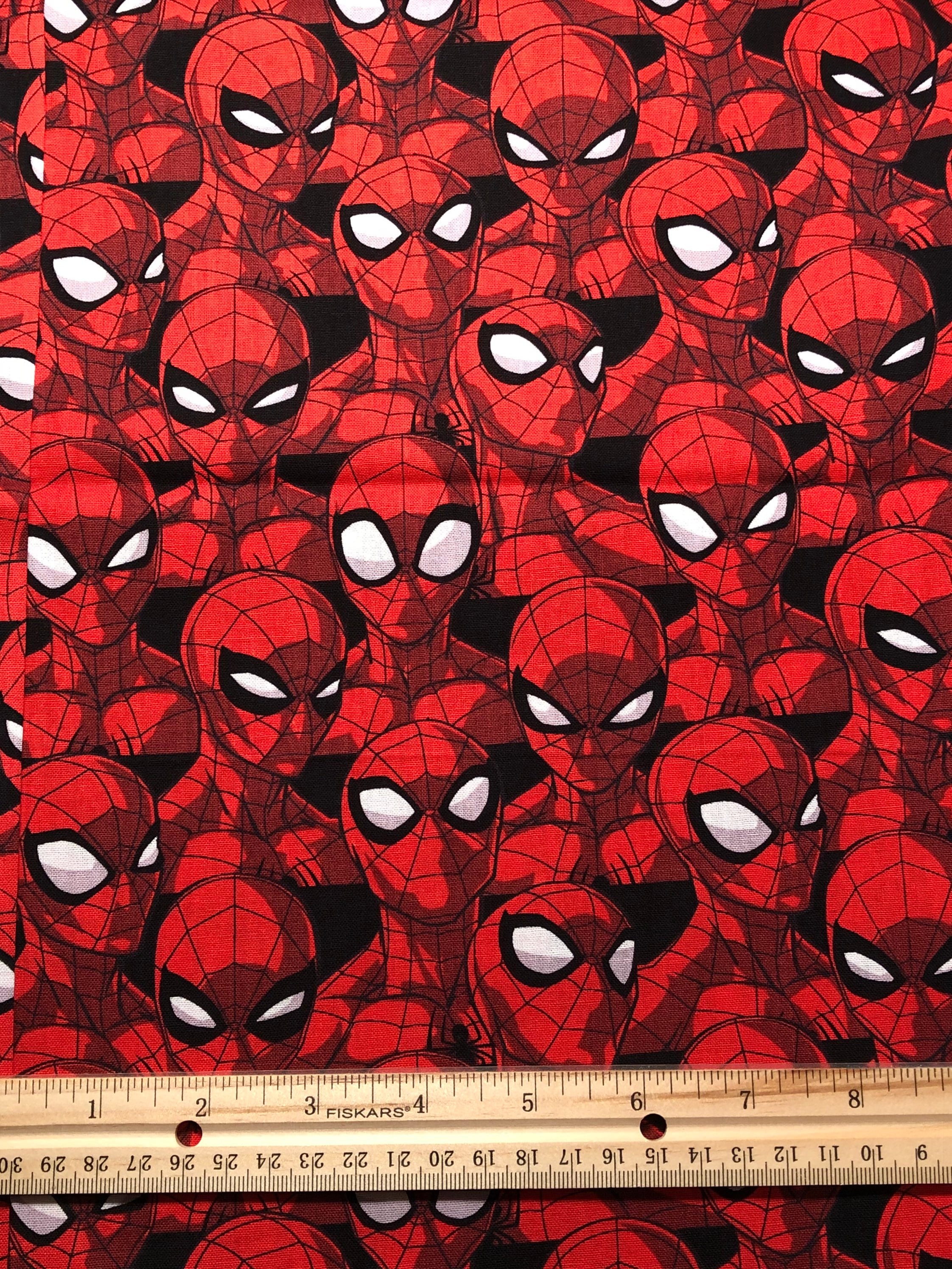 Marvel Comics Spiderman Spidey Cotton Fabric 18 X 21 1/4 | Etsy