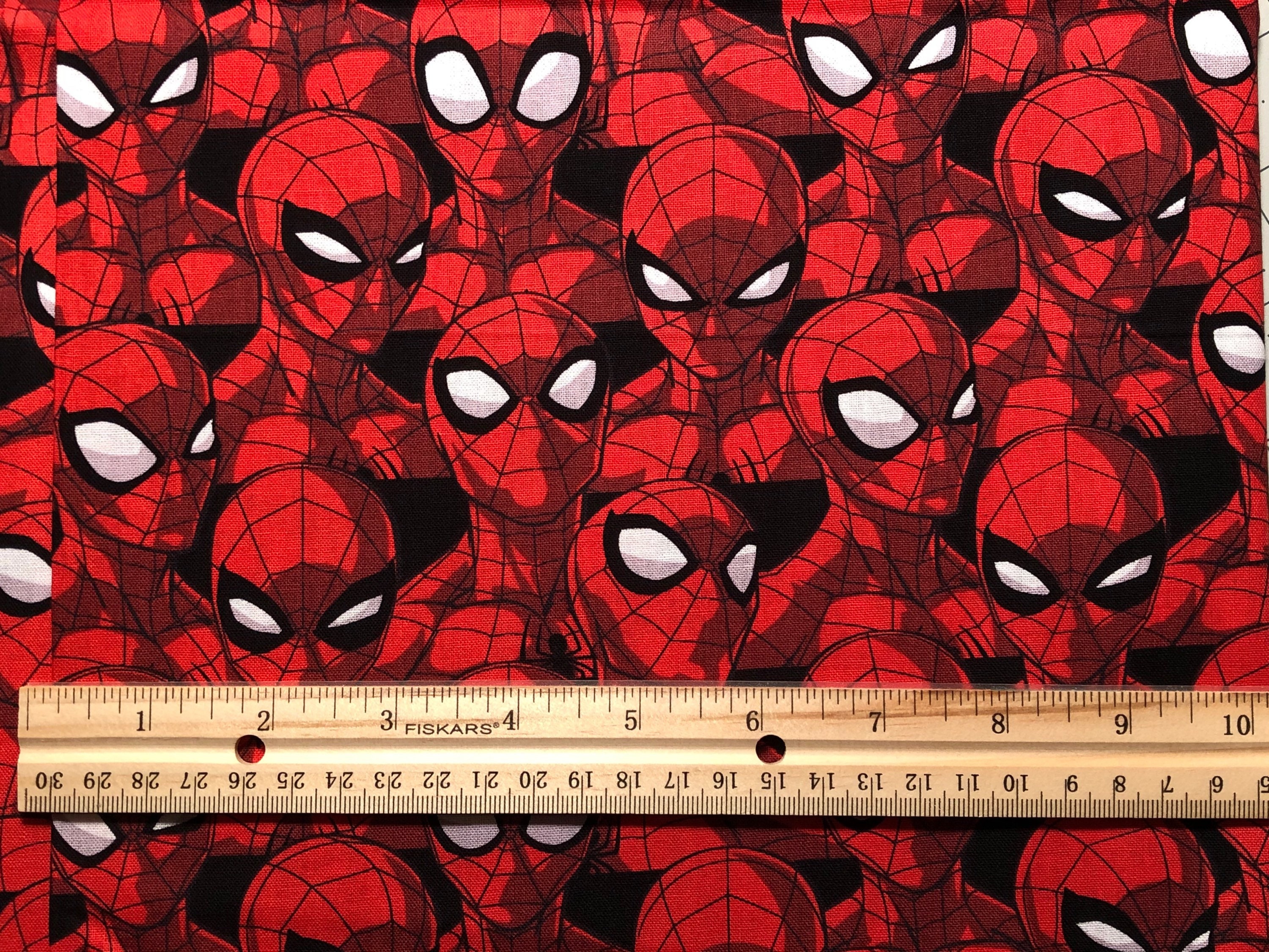 Marvel Comics Spiderman Spidey Cotton Fabric 18 X 21 1/4 | Etsy