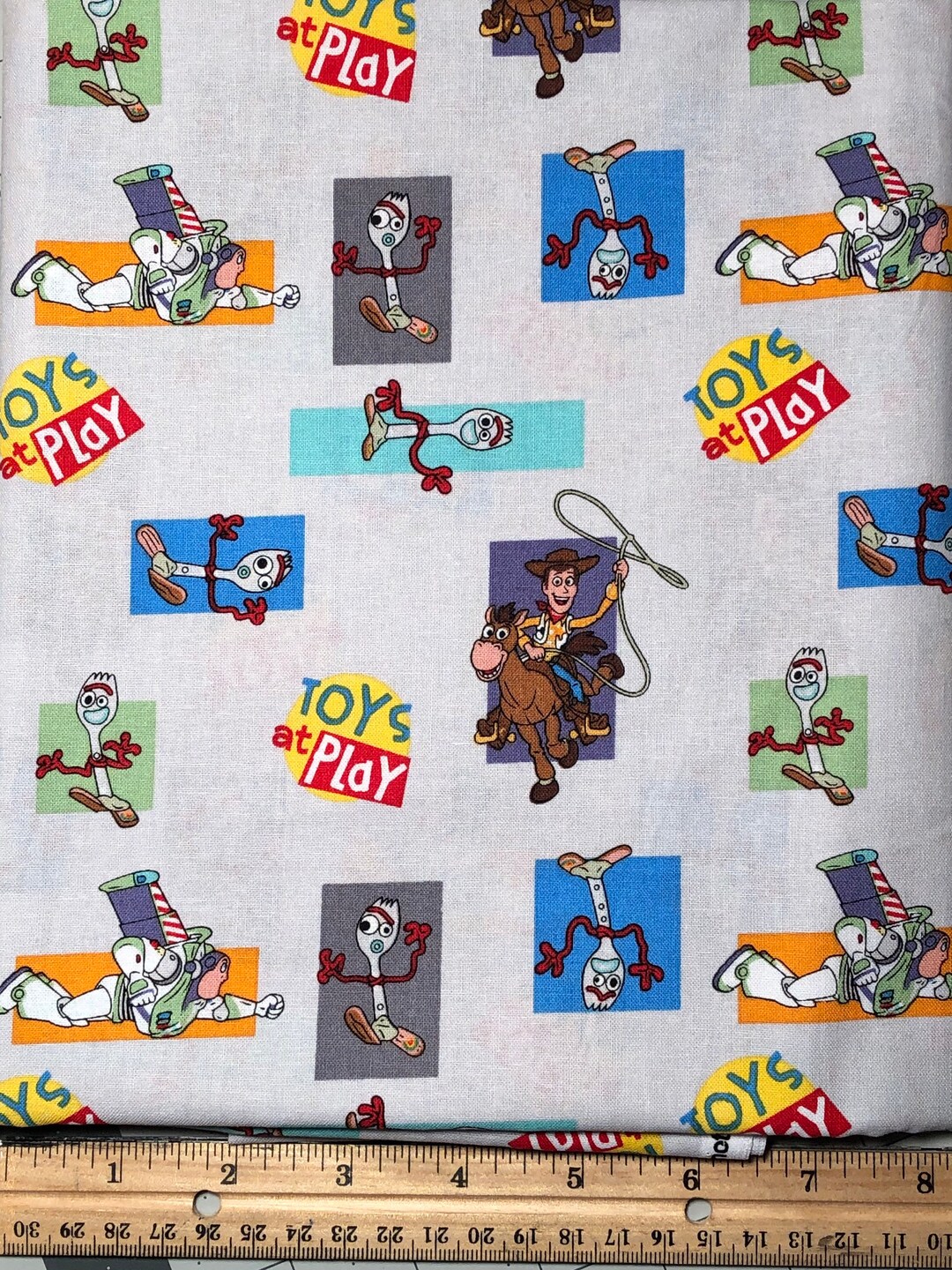 Disneys Pixar Toy Story Cotton Fabric 18 X 21 Fat Quarter - Etsy
