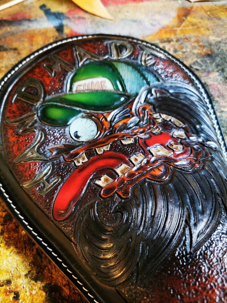 Handmade Leather Solo Seat Motorcycle Seat Rockabilly Bobber Shovelhead ...