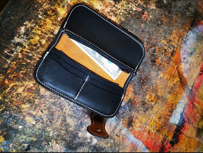 Handmade Rat Fink Leather Wallet: Kustom Kulture Biker Long Wallet - Etsy