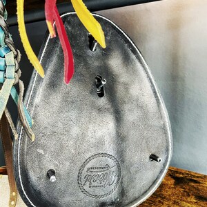 Handmade Leather Solo Seat Motorcycle Seat Rockabilly Bobber Shovelhead ...