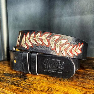 Oi! Belt Custom Handmade Tooled Leather Belt Custom Leatherwork - Etsy