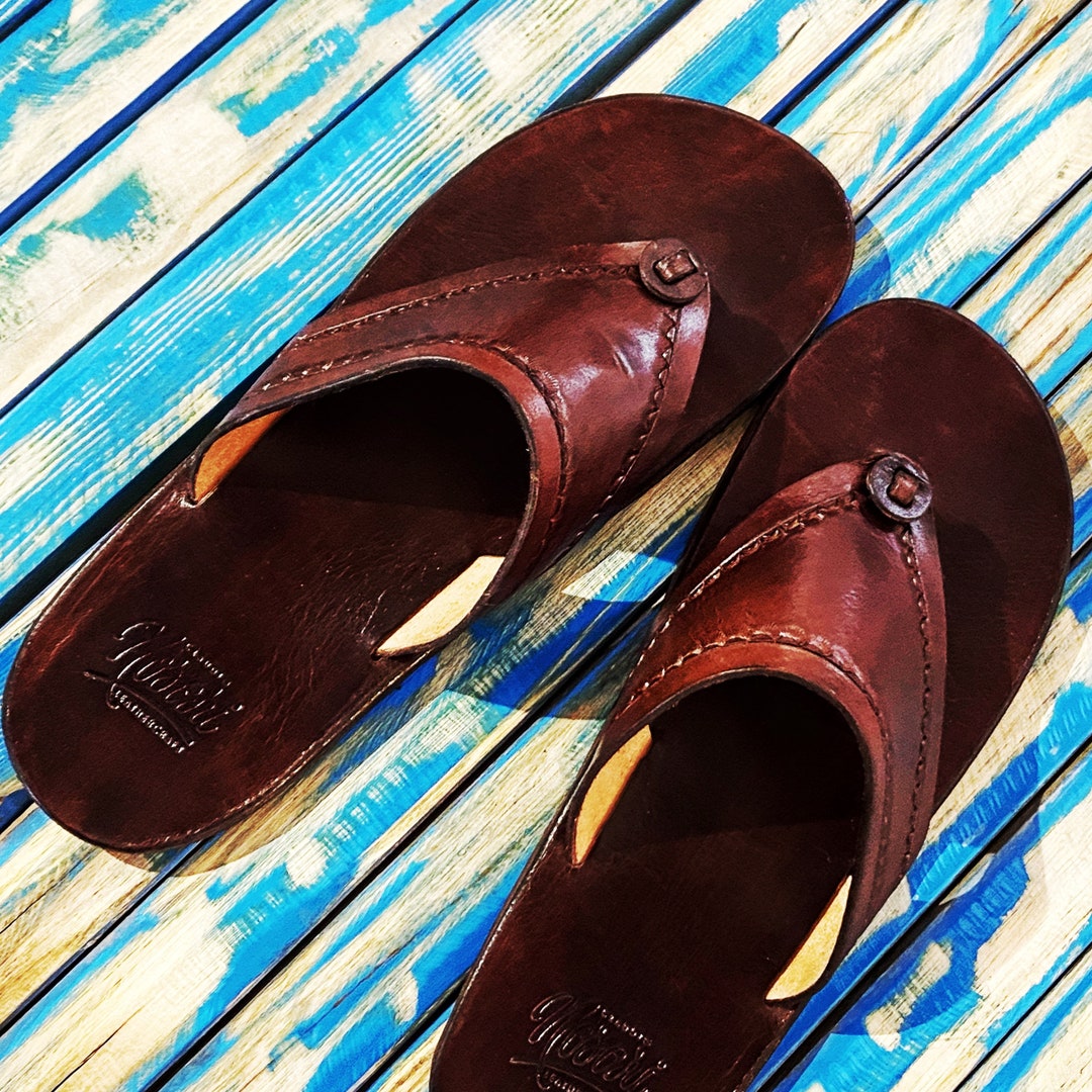 Leather Sandals Custom Handmade Handcrafted Unisex Green Black - Etsy