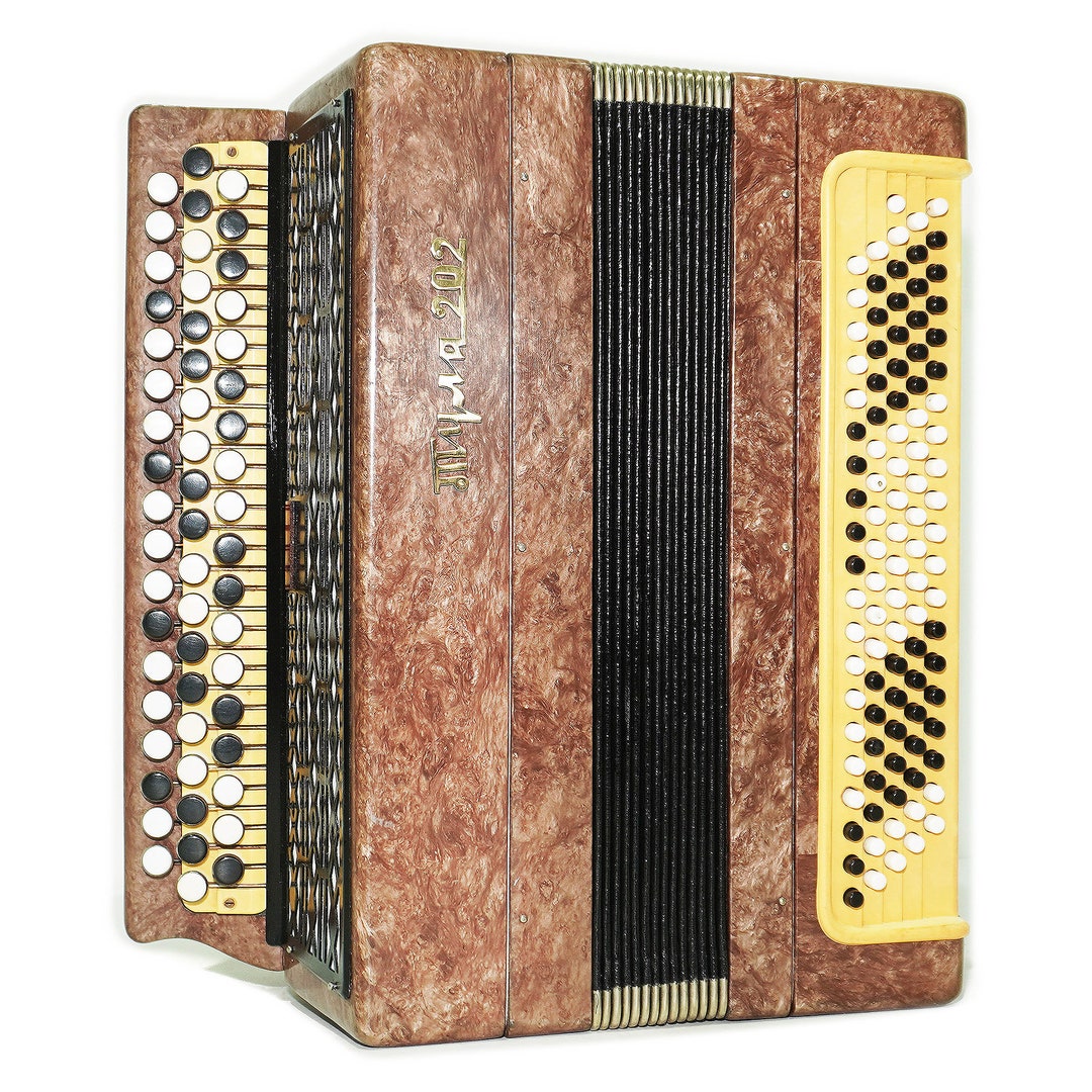 Russian Bayan Tula 202 Chromatic Button Accordion, Made in Tula ...