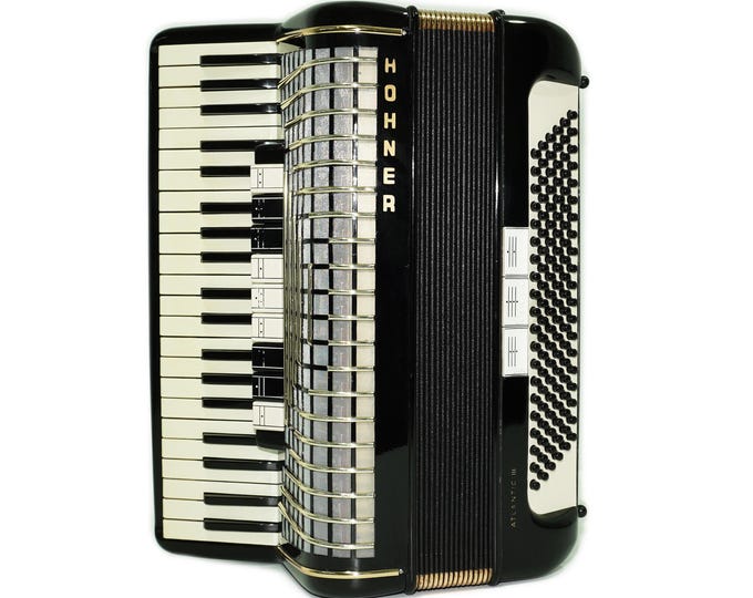 Hohner Atlantic III Piano Accordion 120 Bass, Made in Germany, Straps ...