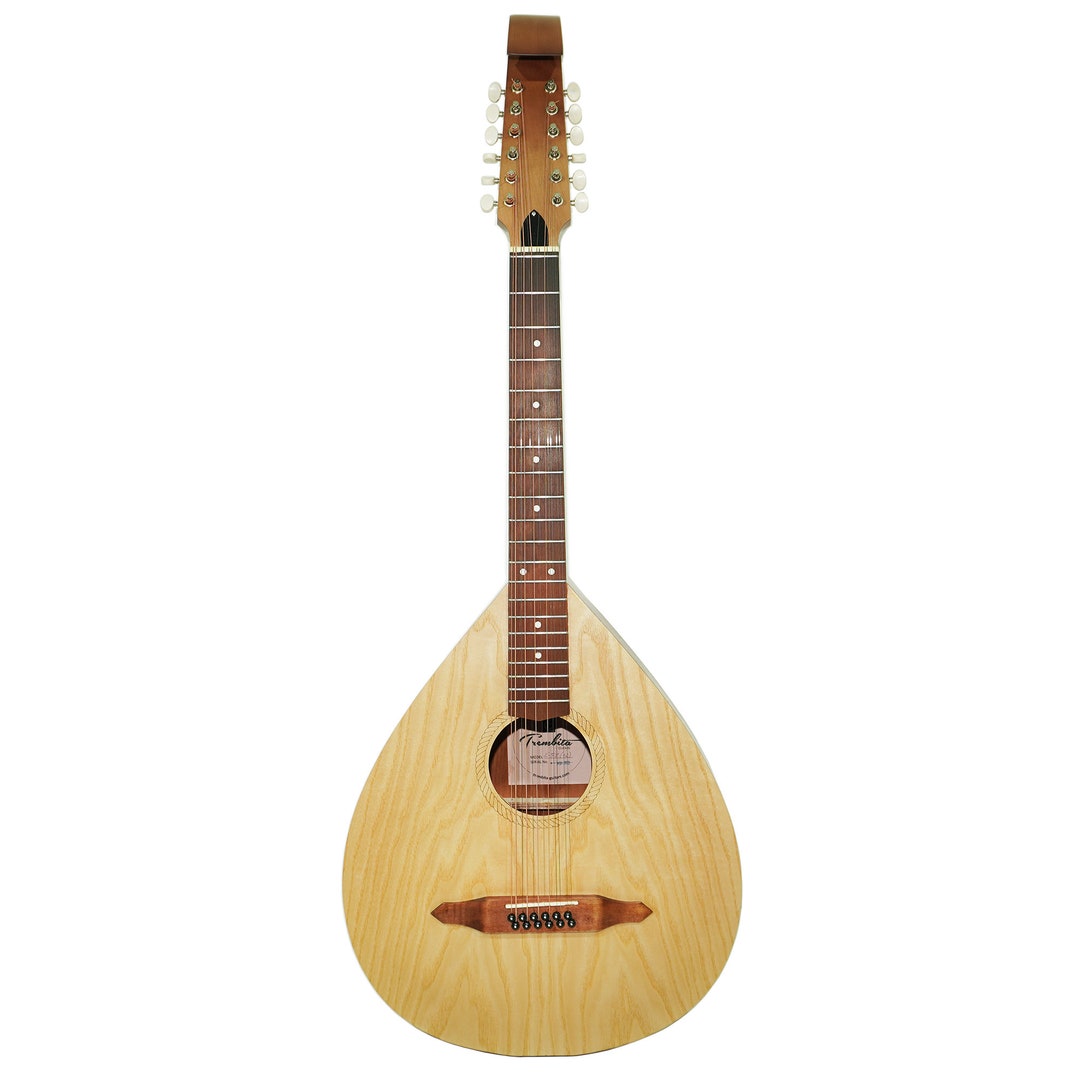 Kobza Lute Acoustic Guitar 12 Strings, Folk Musical Instrument Vihuela ...