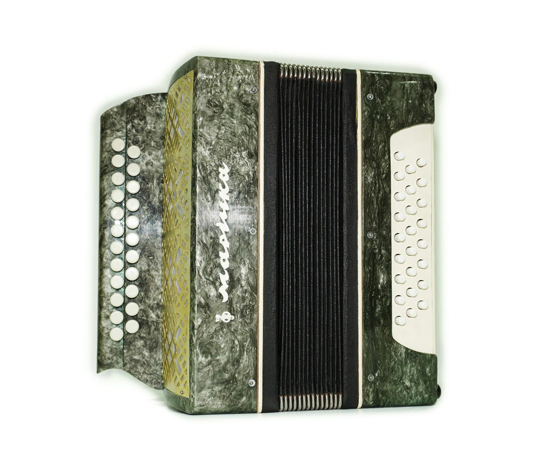 Vintage Bayan Accordion Garmoshka Folk Garmon Marichka Ukraine Button ...