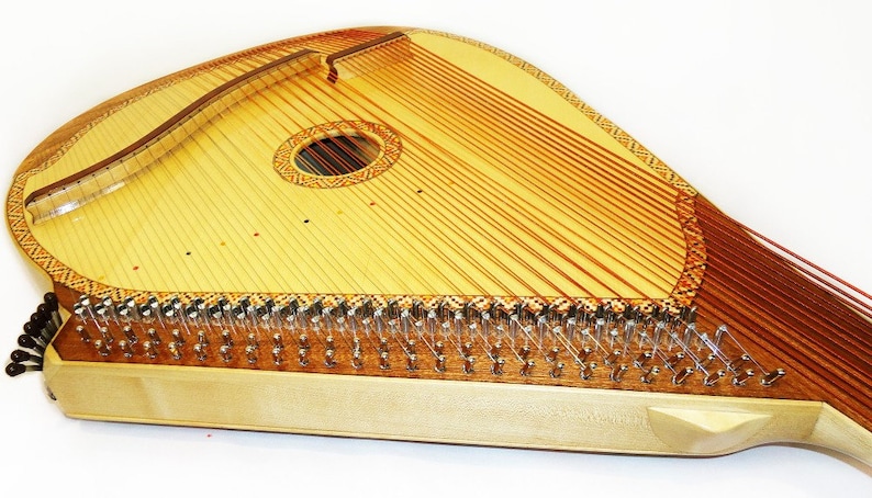 Traditional Folk Ukrainian Bandura Chromatic String Musical Instrument ...