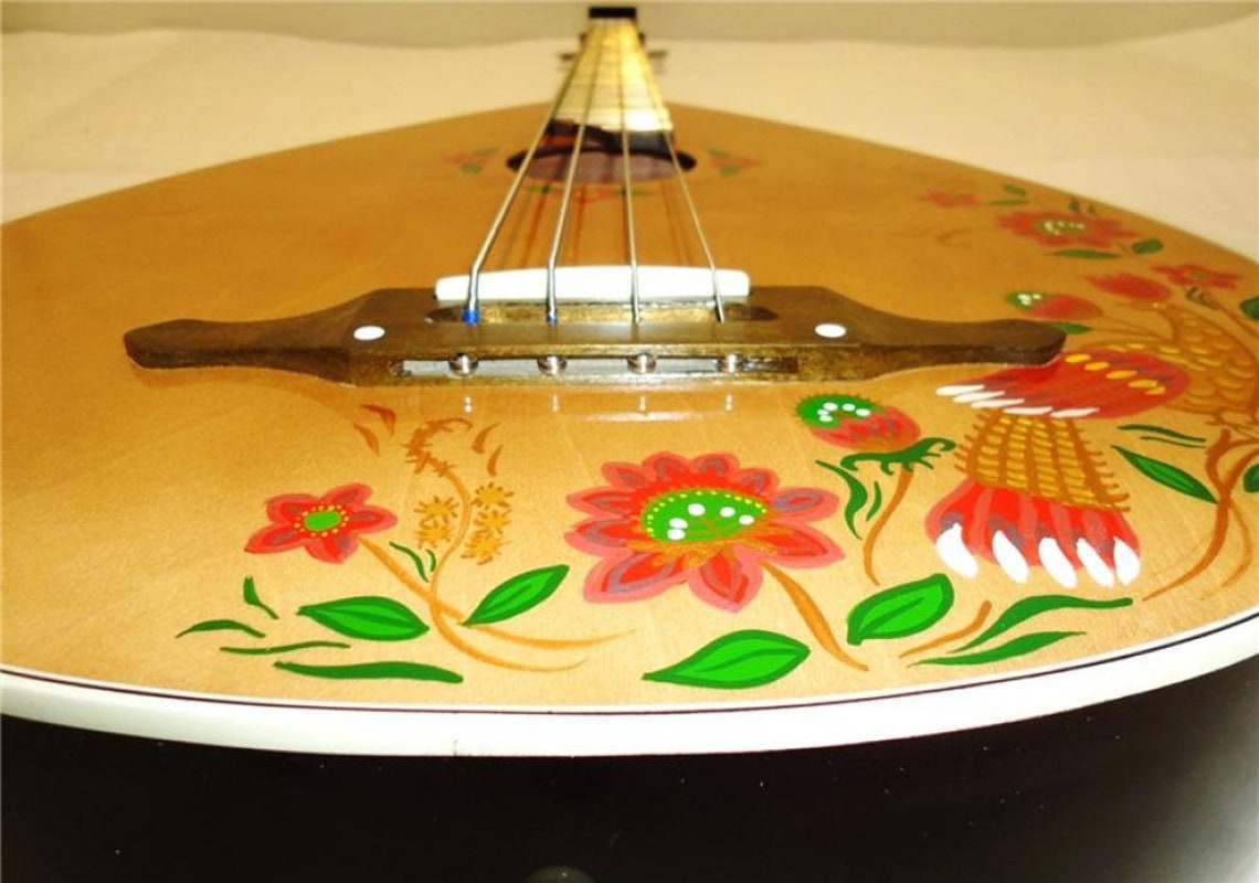 Handmade Ukrainian Folk 4 Strings Guitar Bass Kobza Wooden | Etsy