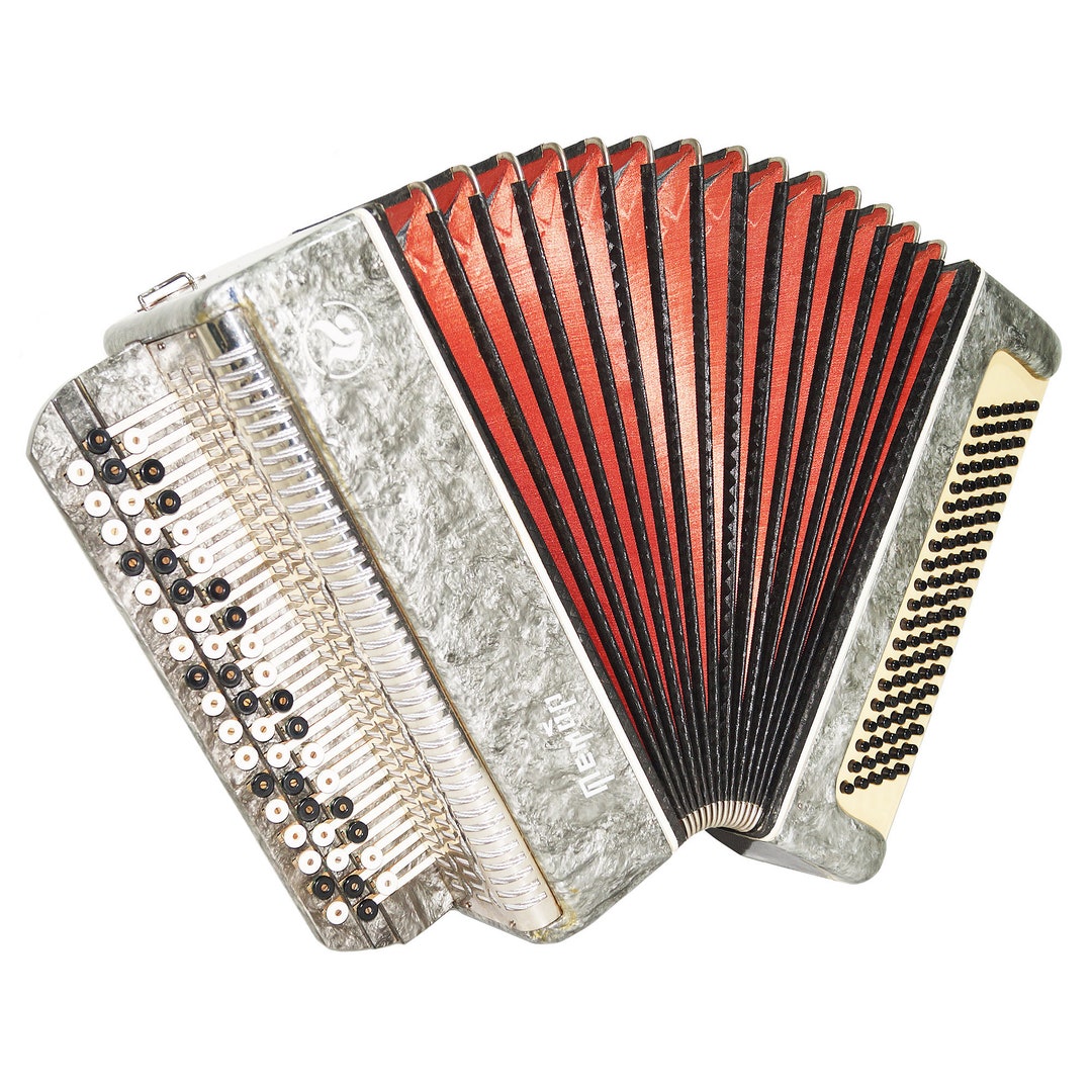 Russian Bayan Tembr, 3 Rows Button Accordion, Acordione De Botones ...