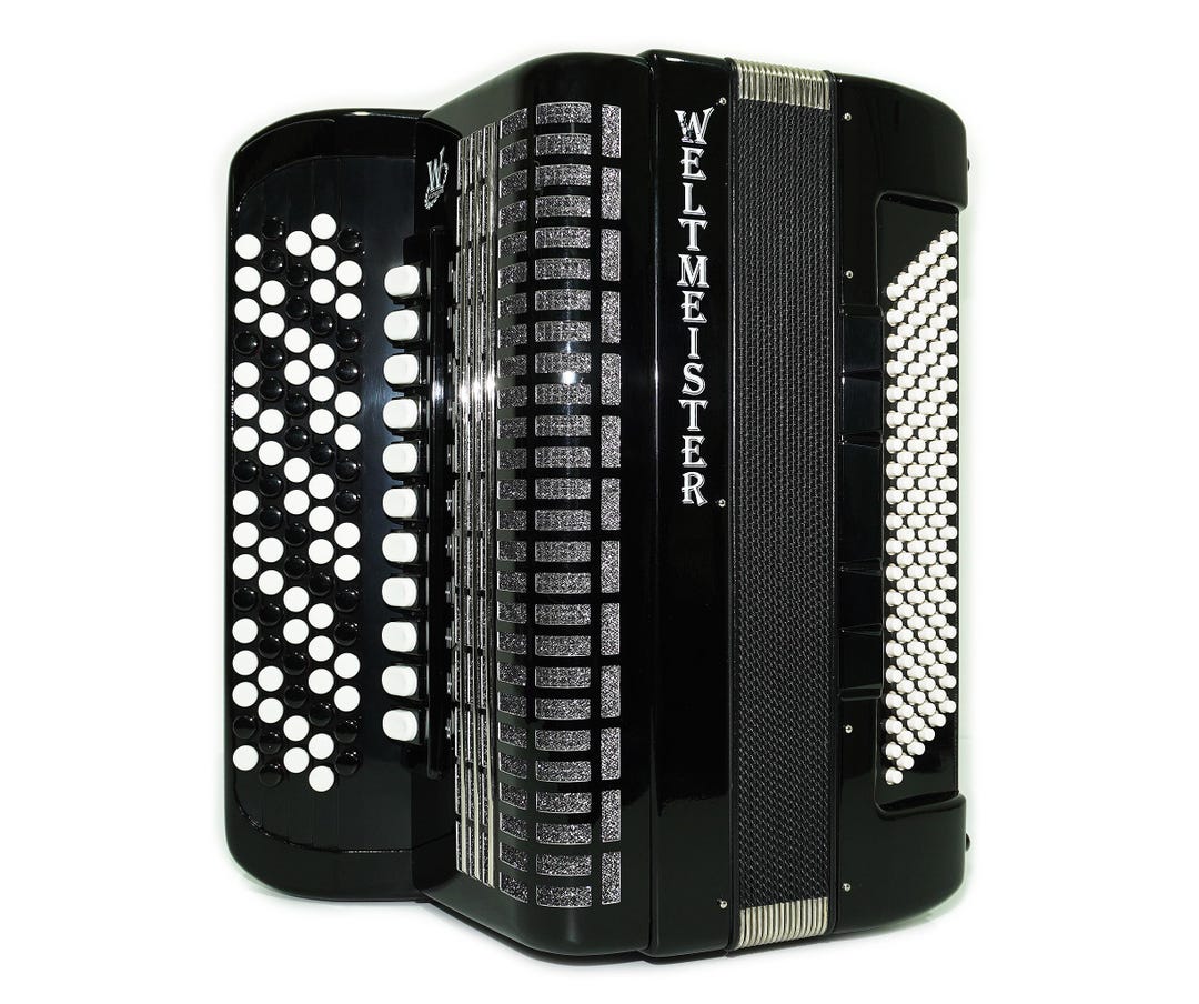 Perfektes Weltmeister 120 Bass Knopfakkordeon Bayan made in Germany B ...