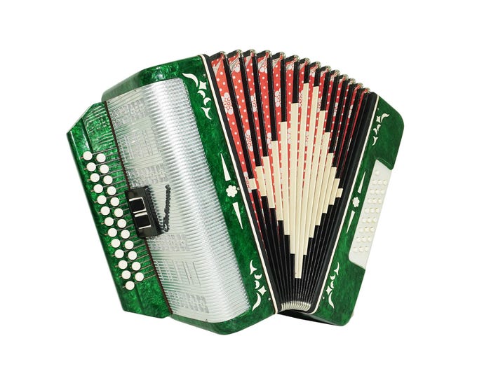 Russian Bayan Harmonica, Small Button Accordion 25x25, Belarus Garmon ...