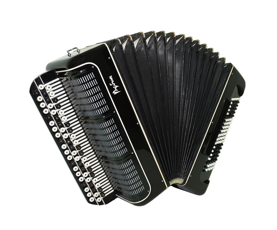 Russian Bayan Rubin Converter Button Accordion, Free Bass and Stradella ...