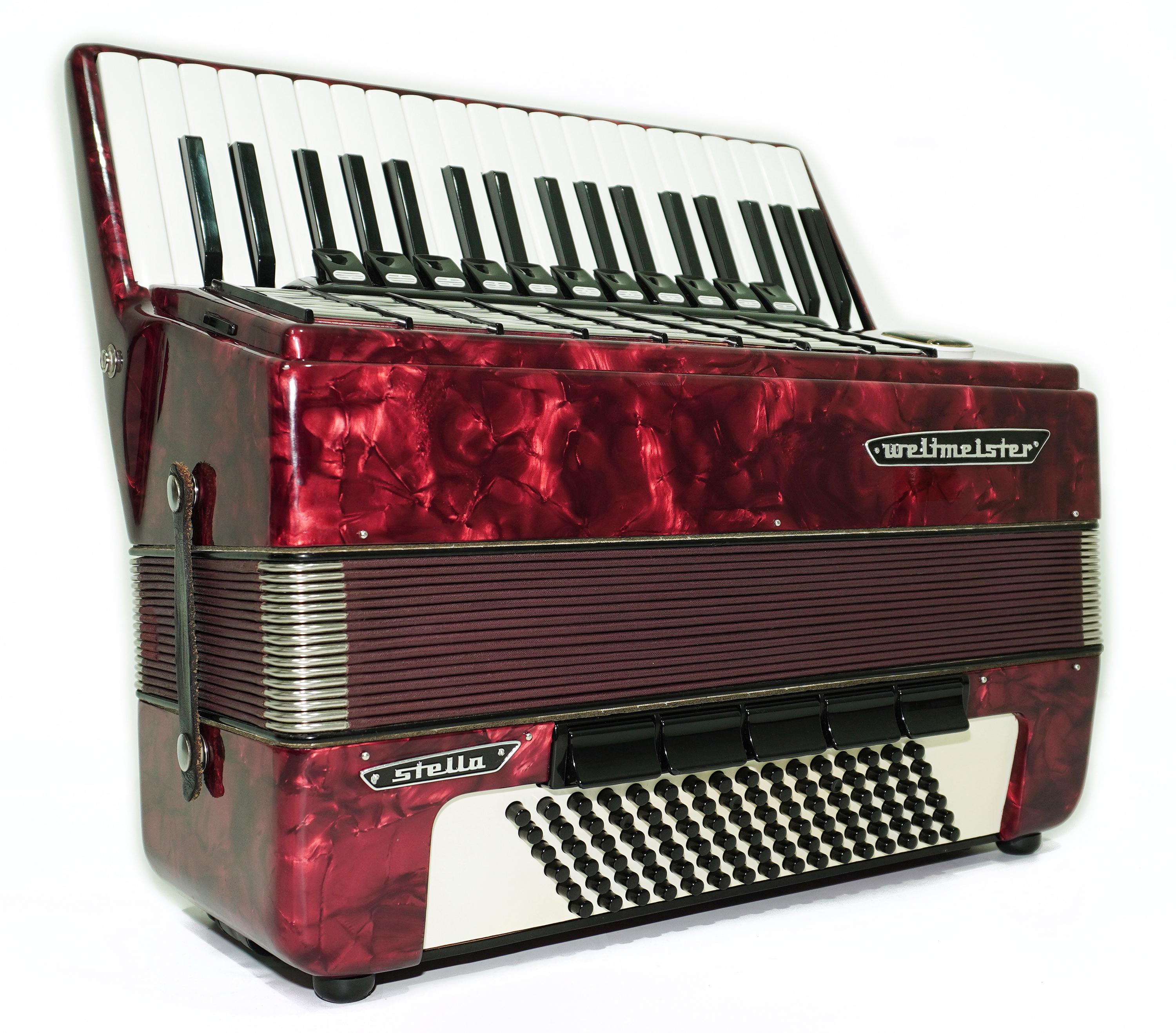 Weltmeister Stella Accordion 96 Bass, German Accordian Instrument, New ...