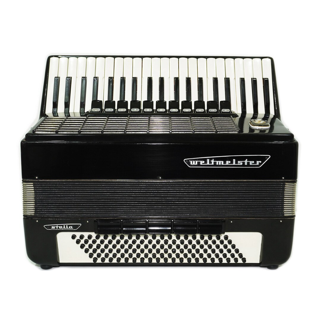 Weltmeister Stella Piano Accordion Made in Germany 120 Bass New Straps ...