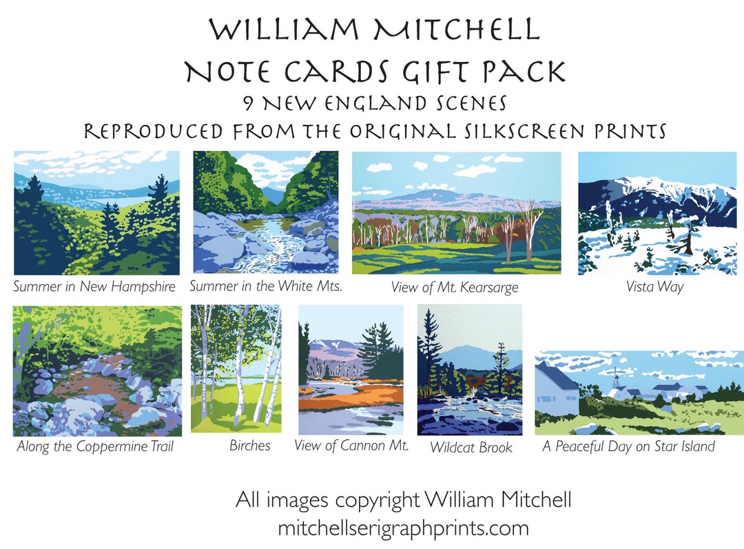 William Mitchell Serigraphs Note Cards - Etsy