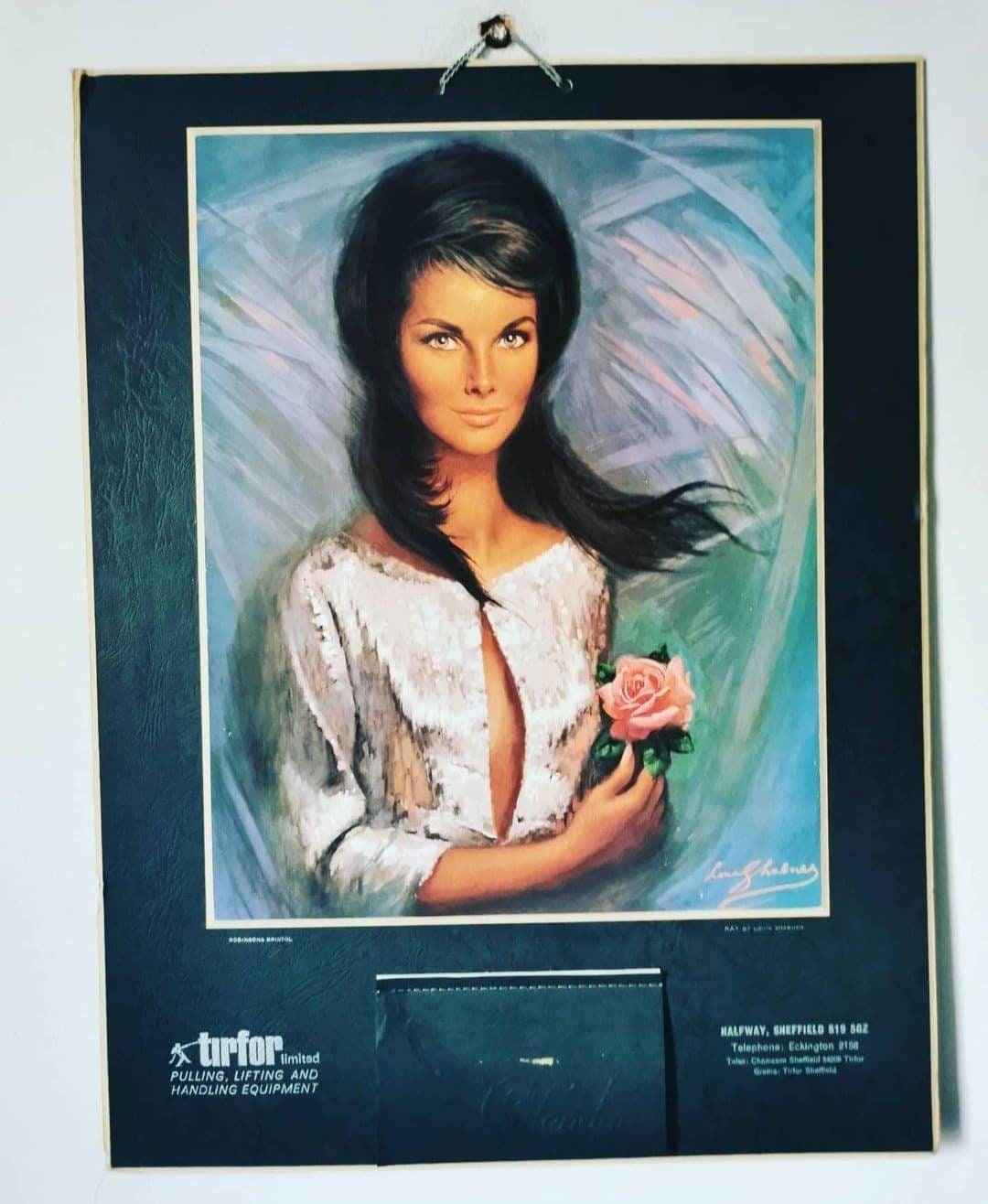 NOW SOLD Dm Your Requirements Original Louis Shabner Print Calendar ...