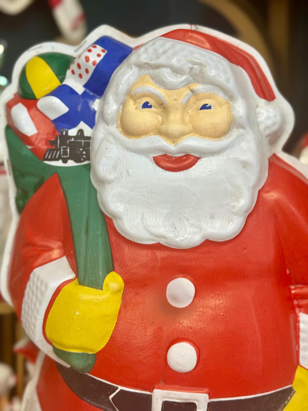 Vintage Noma Santa Blow Mold, Vacuform Flat Back Decor (19 Inch) - Etsy