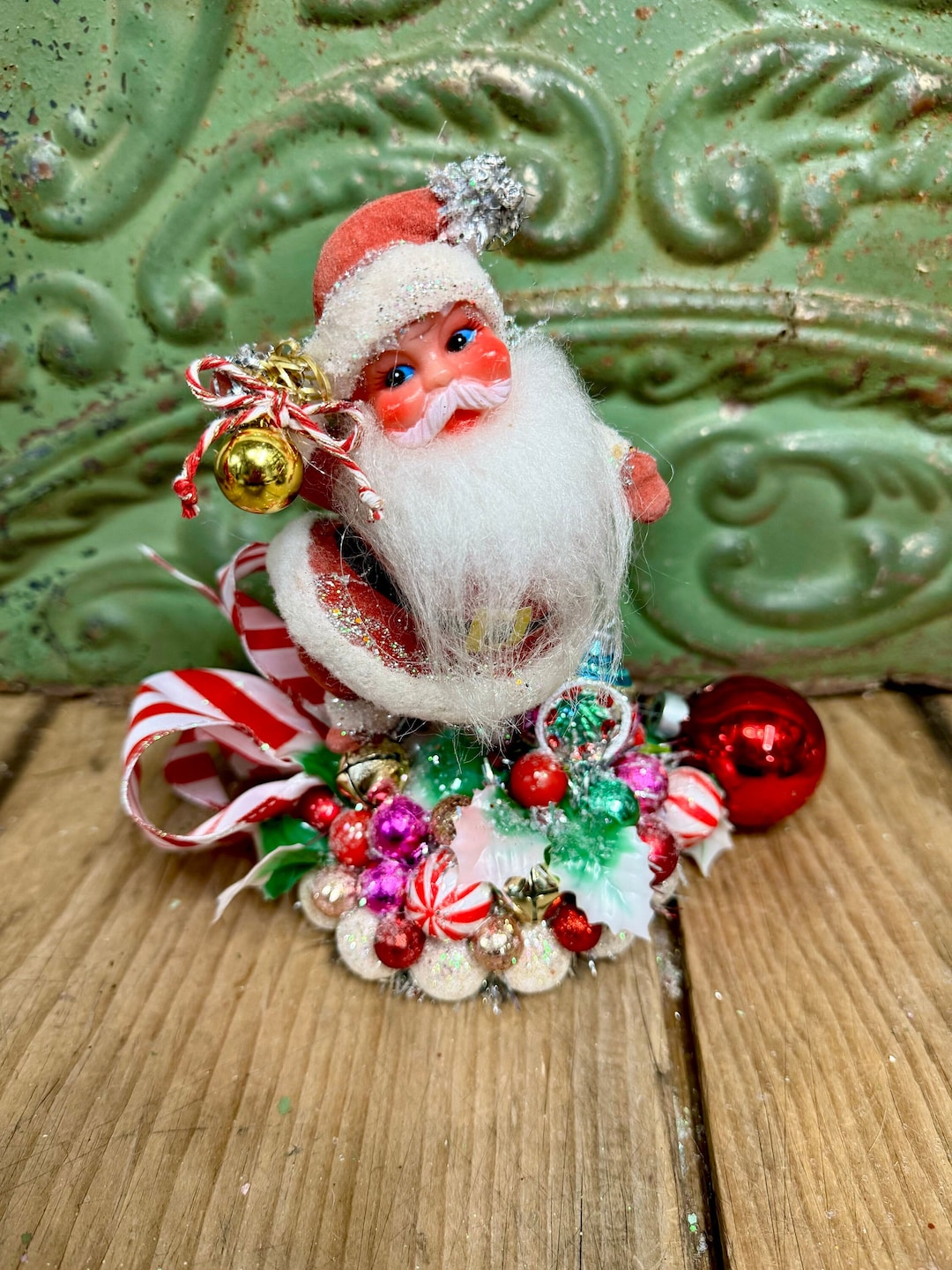 Dancing Santa Claus Vintage Christmas 1950s Decoration Ornament - Etsy
